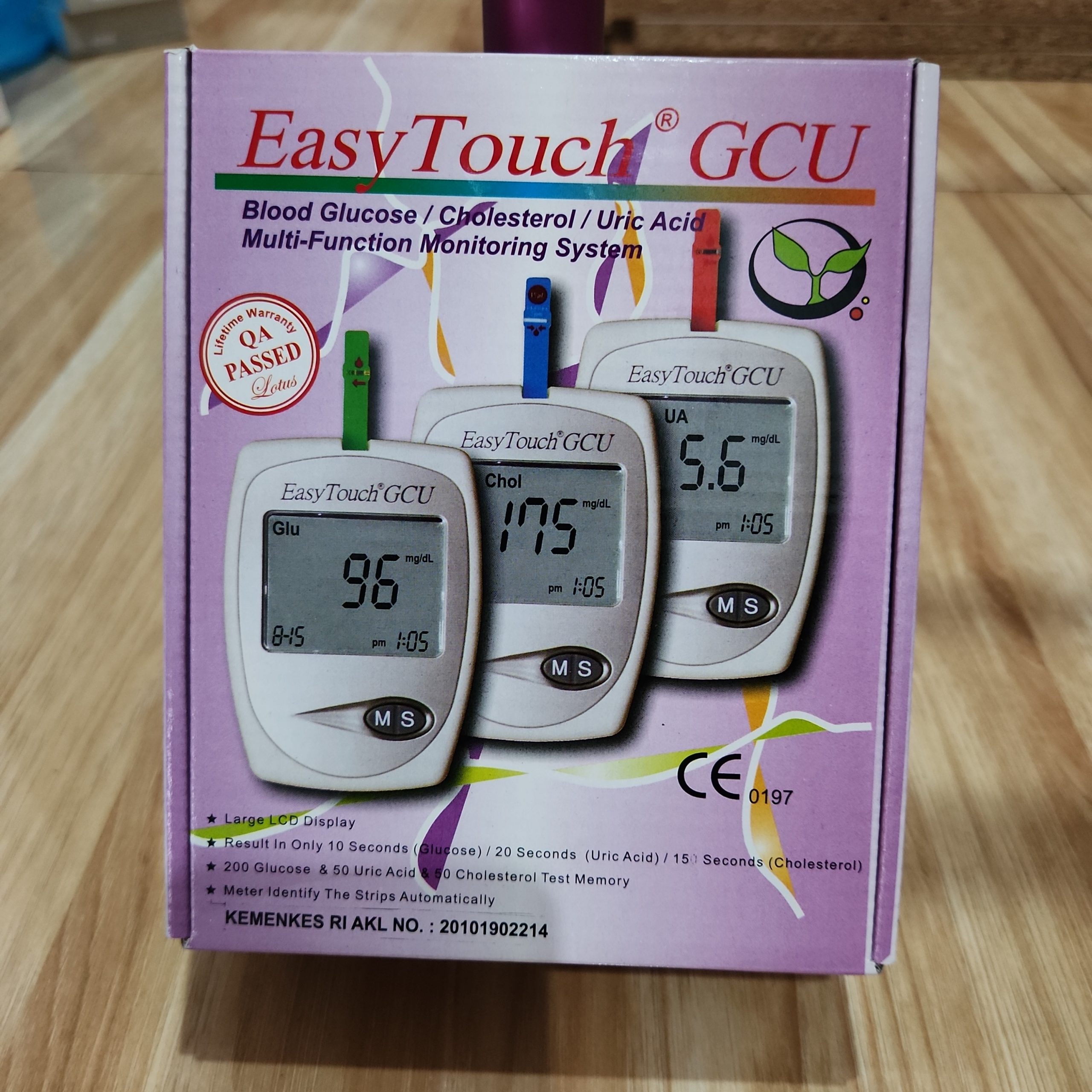 Alat tes darah Easy Touch GCU 3 in 1 | Alat Kesehatan Murah Surabaya