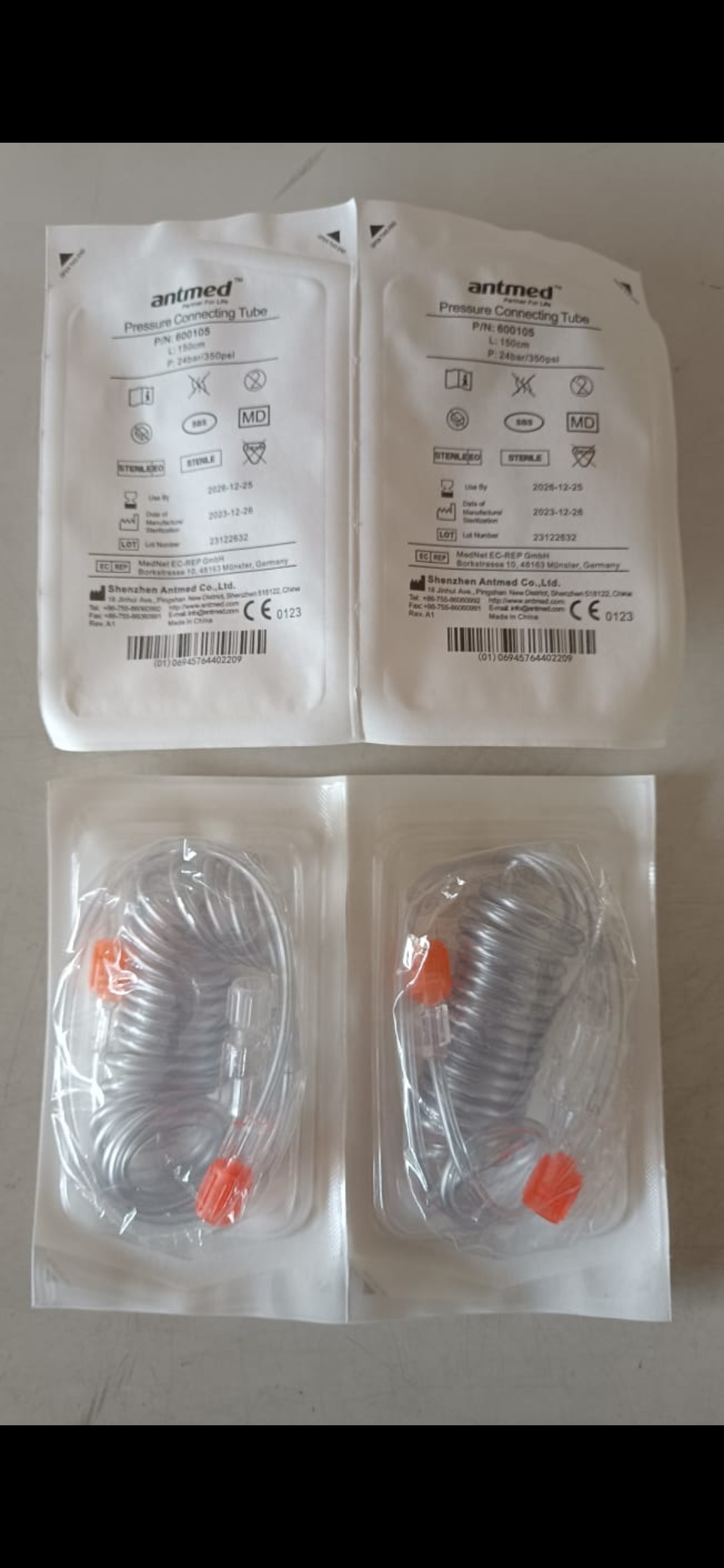 Tube Connector Antmed 600105 Tubing Connecting for CT Scan MRI Angio ...